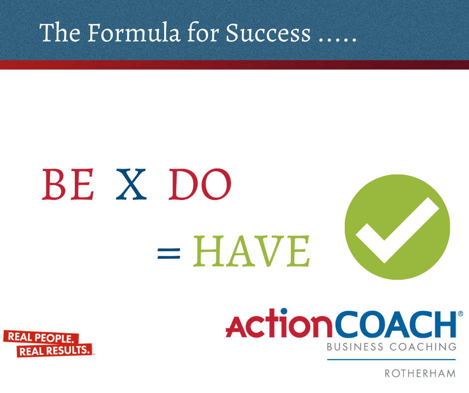 BE X DO = HAVE, a Formula For Success - Rotherham - ActionCOACH